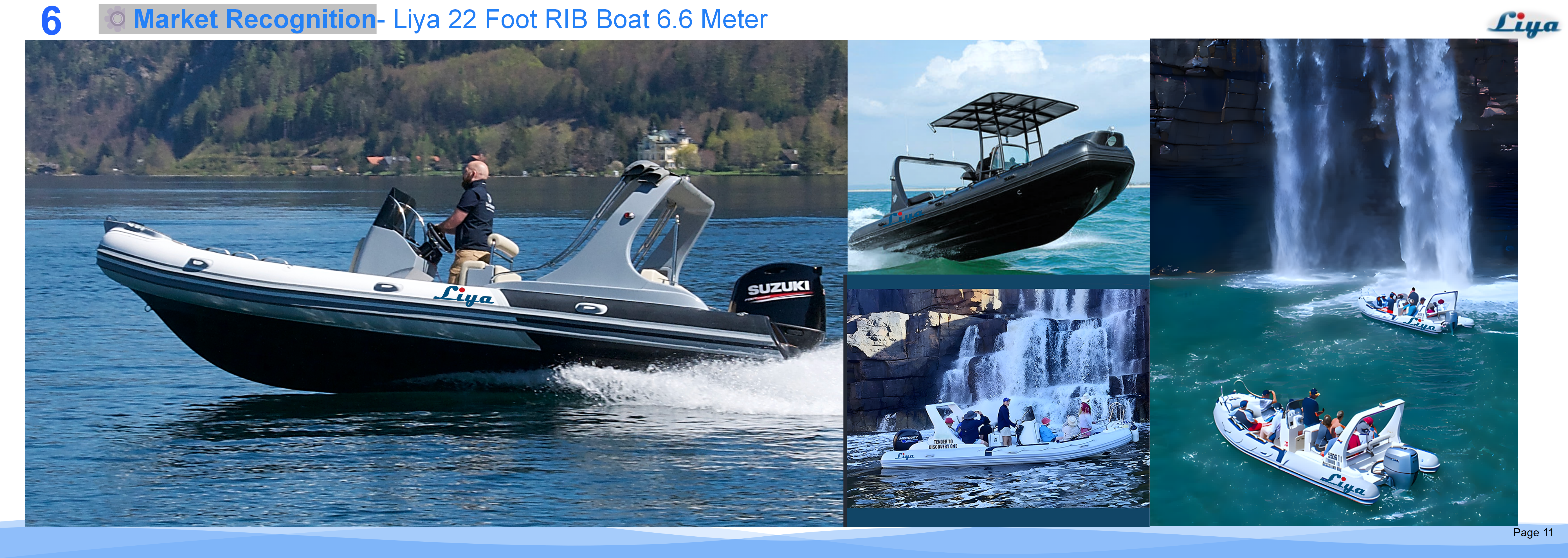 Liya 6.6m RIB inflatable Boat-12 Person CE Certified