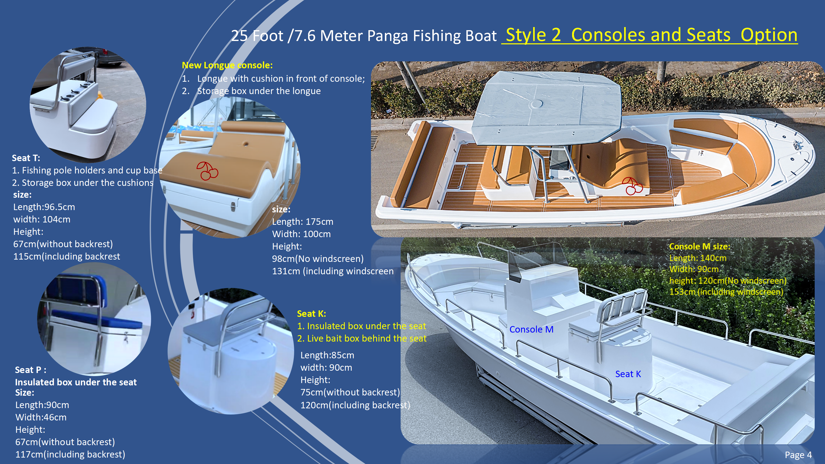 Liya 25FT Deep V Panga Fishing Boat with CE Customizable