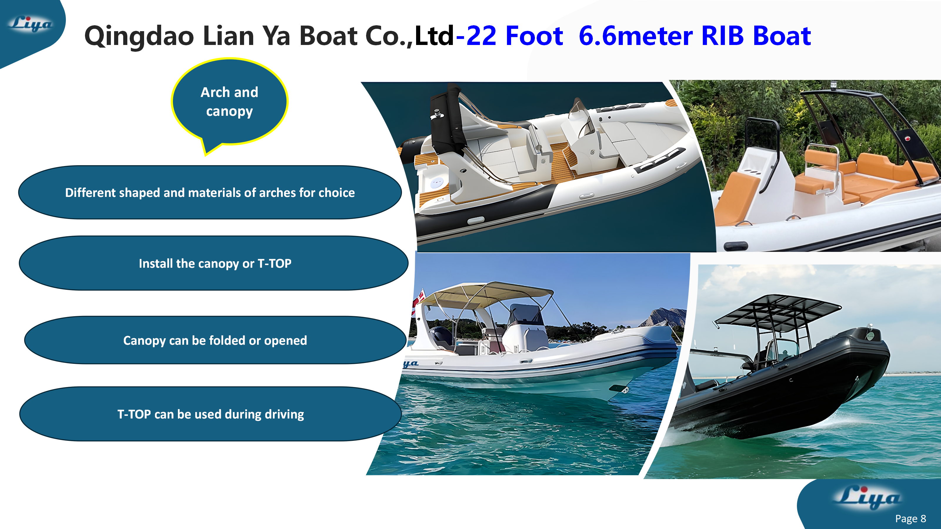 Liya 6.6m RIB inflatable Boat-12 Person CE Certified