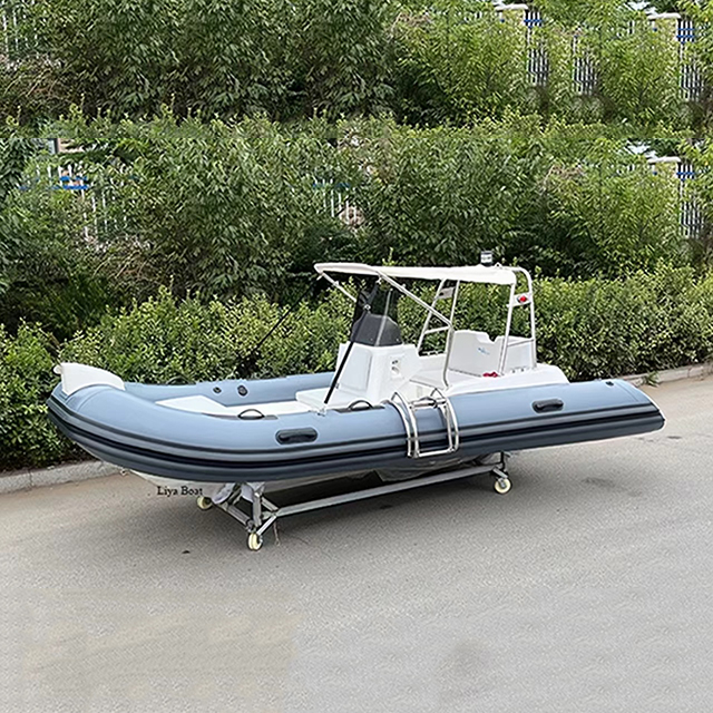 Liya 14 Feet Dinghy Hypalon Boat 4.3 Meter Rigid Inflatable Dinghy For Sale